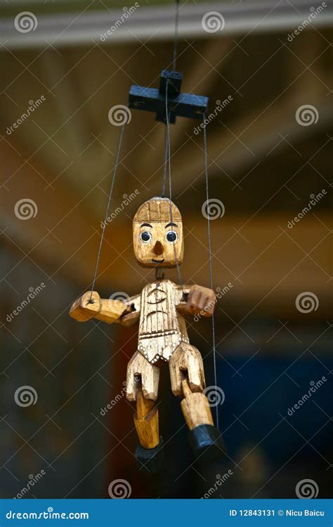 Pinocchio Puppet Stock Image Image Of String Long Strings 12843131