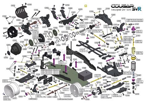 Schumacher Cougar Svr Exploded View K133 K134 • Rcscrapyard Radio