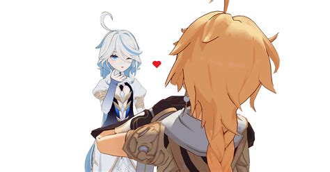 Tabibitotosuijinn Aetherfurina Aether Genshin Impact Furina