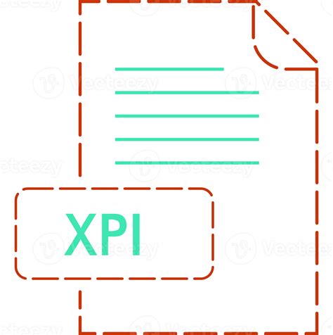Xpi File Format Icon Rounded Dashed Outline 57325469 Png