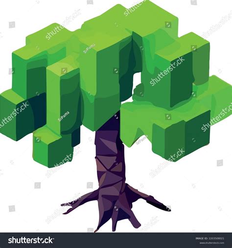 Conceptual Polygonal Tree Abstract Vector Illustration Stock Vector Royalty Free 2203508021