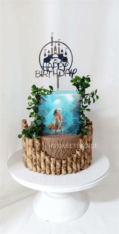 Raya And The Last Dragon Theme Cake Ideas Images Birthday Cake Pictures Dragon Birthday