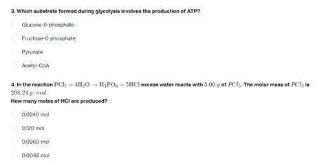 Solved 3 Which Substrate Formed During Glycolysis Involves