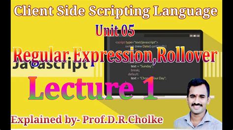 Unit 05 Regular Expression Rollover And Frames01 Youtube