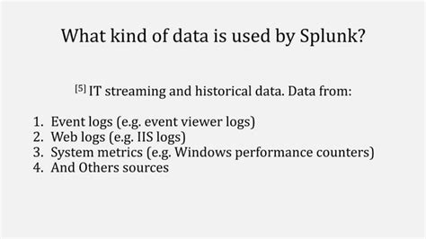 Splunk Overview Ppt