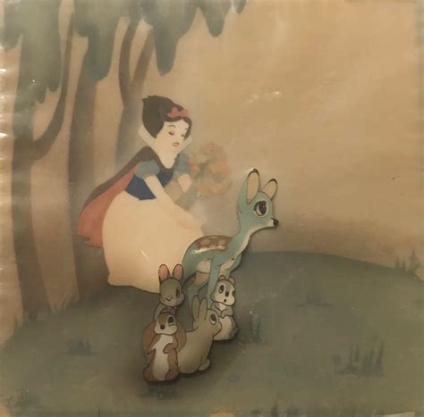 Original Walt Disney Production Cel On Courvoisier Background Featuring