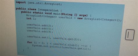 Solved Import Javautilarraylist Public Class Integers