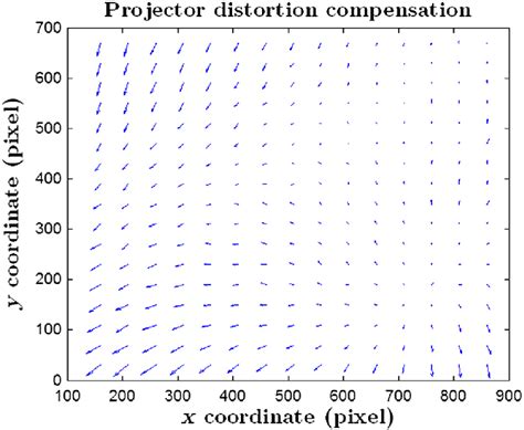 Regional Vector Field Of Projector Distortion Compensation Download Scientific Diagram