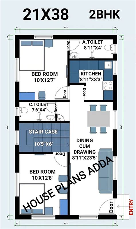 22x40 West Facing Vastu House Design House Plan And Designs 55 Off