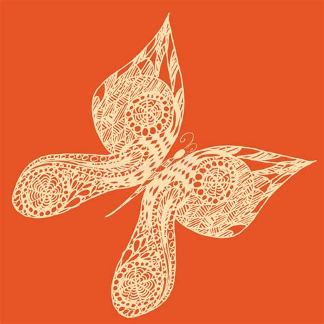 Hand Drawn Sketch Style Butterfly Retro Hand Drawn Vector Illustration