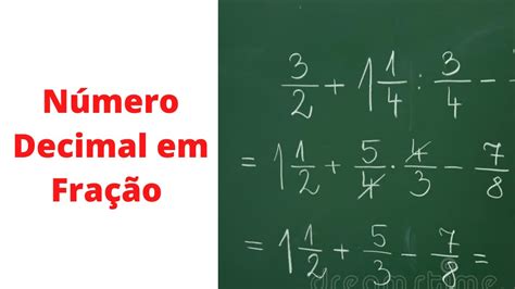 Transforme Número Decimal em Fração Detalhado YouTube