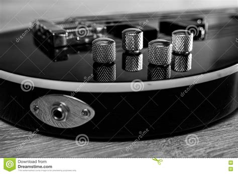 Body Of A Classic Black Guitar Stock Image Image Of Sound Roll 71219149