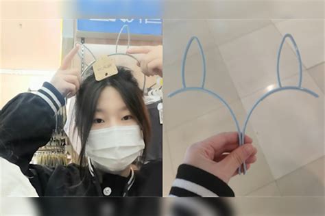 女生试戴小朋友发箍，不料下一秒悲剧了：这店家遇上“贵人”了