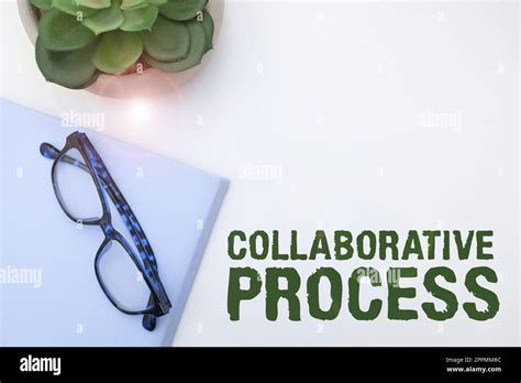 sign displaying collaborative process concept meaning people and