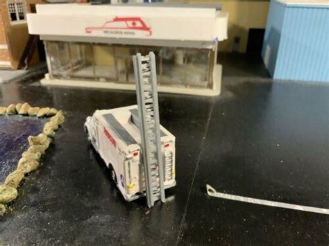 Matchbox Kitbash Rescue Truck With Removable Ladder 3872119163