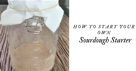 How To Make Your Own Sourdough Starter Homemaking For God