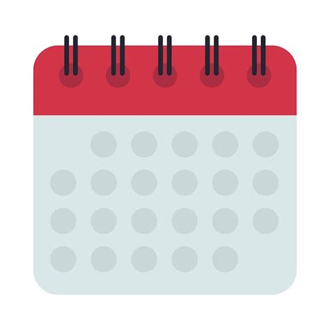 Premium Vector Basic Calendar Red