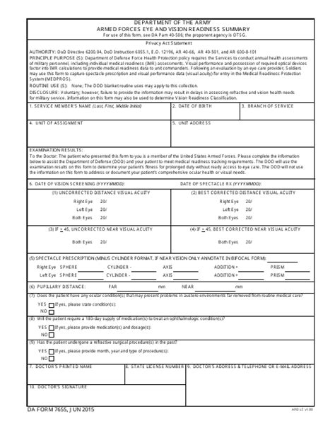 Da Form 7655 Fillable Printable Forms Free Online