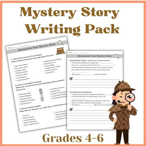Mystery Story Writing Pack Upper Elementary Creative Writing Activity
