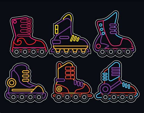 Rollerblade Vector Set 166704 Vector Art At Vecteezy