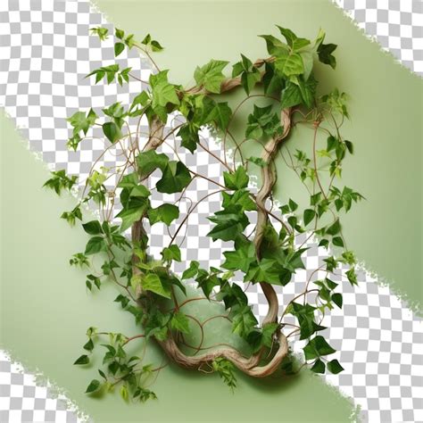Premium Psd Forest Plants And Trees Including Climbing Vines On A