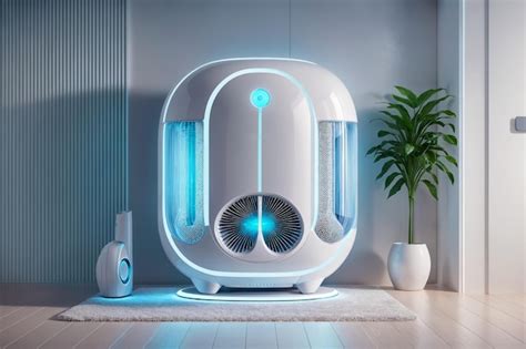Premium Ai Image Experience The Future Futuristic Air Purifier In A