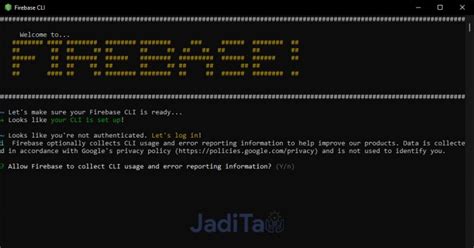 Cara Membuat Website Di Firebase Console Lewat Cli