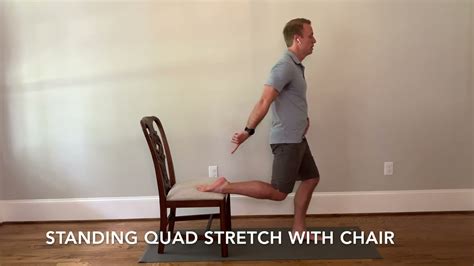Quadricep Stretch With Chair