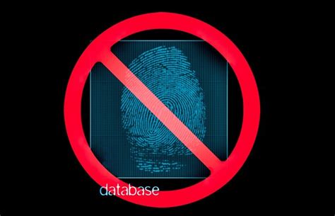Premium Photo Biometric Data Security Concept Restricted Fingerprint
