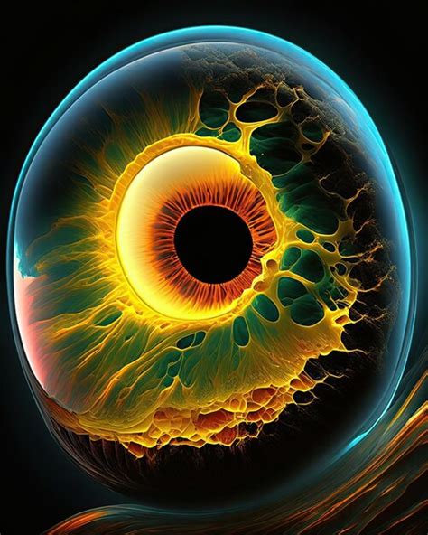 Premium Ai Image Anatomy Eye Retina Abstract