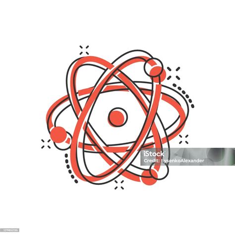 漫畫風格的科學圖示去氧細胞卡通向量插圖在白色孤立背景分子進化飛濺效應商業概念向量圖形及更多中子圖片 中子 健保和醫療 分子 Istock