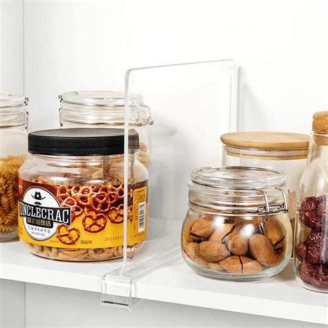 Badu Bg 1 бр Акрилни разделители на рафтове Разделител на рафтове за шкафове с дървени рафтове