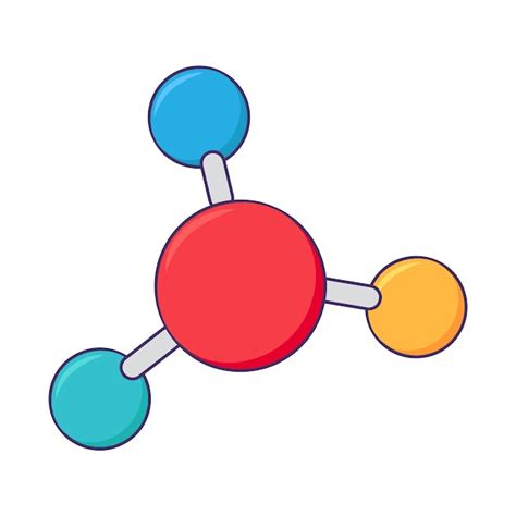 Premium Vector Structure Of Simple Molecule Of Medicine Icon