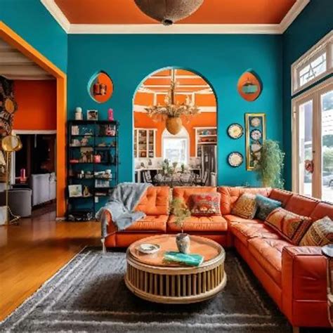 دکوراسیون نشیمن با رنگ‌ های شاد سبک‌های خاص برای خانه‌ های مدرن