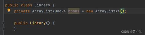 cannot invoke “java util arraylist add object “ because “this books“ is