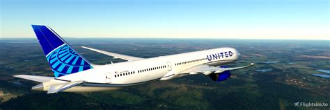 Threads United Airlines B787 Colors For Microsoft Flight Simulator Msfs
