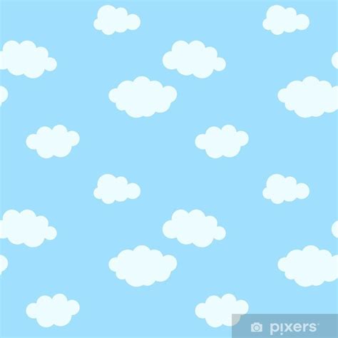 Poster Seamless Tecknad Moln PIXERS SE