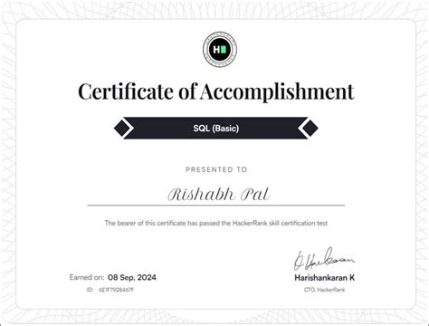 Rishabh Pal On Linkedin Im Happy To Share That Ive Obtained A New Certification Sql Basic From