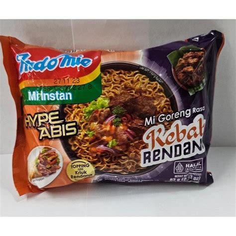 Mie Indomie Mi Instan Goreng Kebab Rendang Hype Abis 83 Gram Lazada
