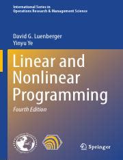 Linear And Nonlinear Programming David G Pdf International Series In