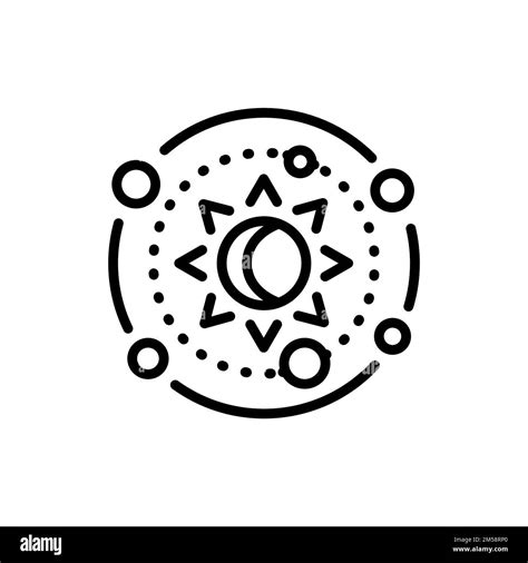 Astrology Color Line Icon Isolated Vector Element Outline Pictogram For Web Page Mobile App