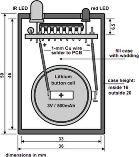 Infra Red Remote Control Tester Circuit Diagram
