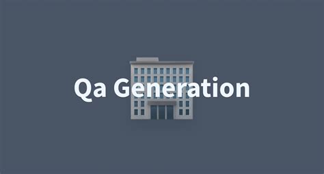 Qa Generation A Hugging Face Space By Googlyeyes