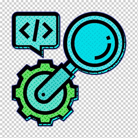 Icono De Programación Icono De Interfaz De Usuario Icono De Búsqueda Turquesa Símbolo Png