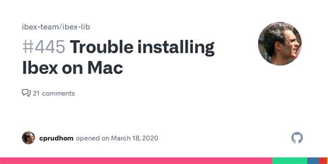Trouble Installing Ibex On Mac · Issue 445 · Ibex Teamibex Lib · Github
