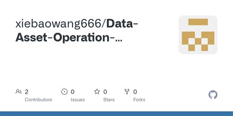 Github Xiebaowang666data Asset Operation Platform