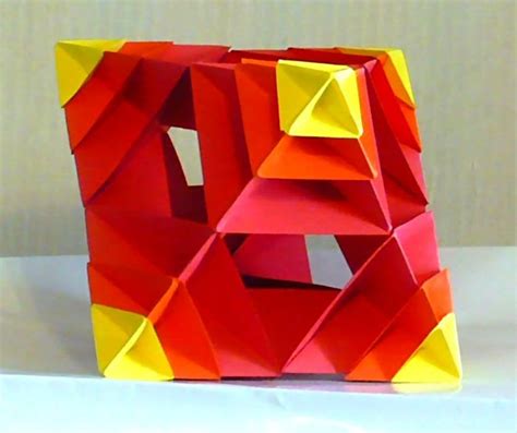 Origami Modular En Argentina Origami Y Fractales Alfombra Fractal