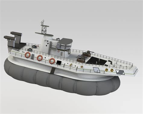 气垫船 SOLIDWORKS 2011 模型图纸下载 懒石网