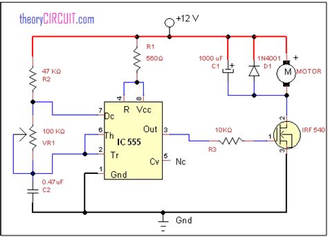Low Voltage DC Motor Speed Control Circuit