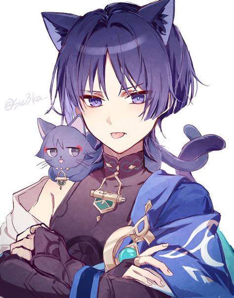 スカラマシュ原神 「ねこ〜 Scaramouche Wanderer 」すみかのイラスト